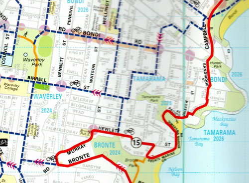 Sydney Cycling Map Where to Ride - Maps, Books & Travel Guides