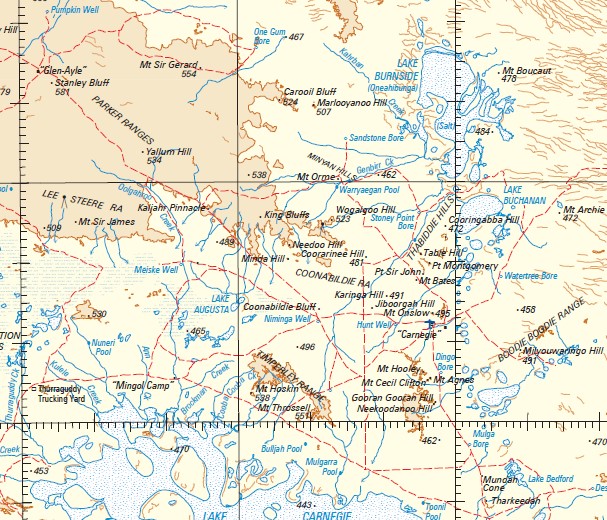 Wiluna 1-1,000,000 Topographic Map Geoscience Australia - Maps, Books ...