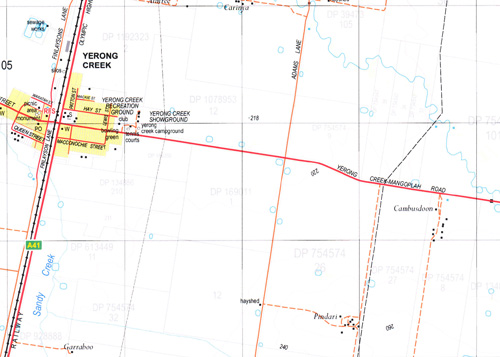 Yerong Creek 1-25,000 NSW Topographic Map - Maps, Books & Travel Guides