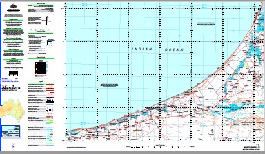 Mandora 1-250,000 Topographic Map - Maps, Books & Travel Guides