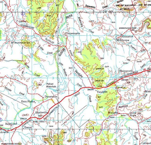 Springsure 1-250,000 Topographic Map - Maps, Books & Travel Guides