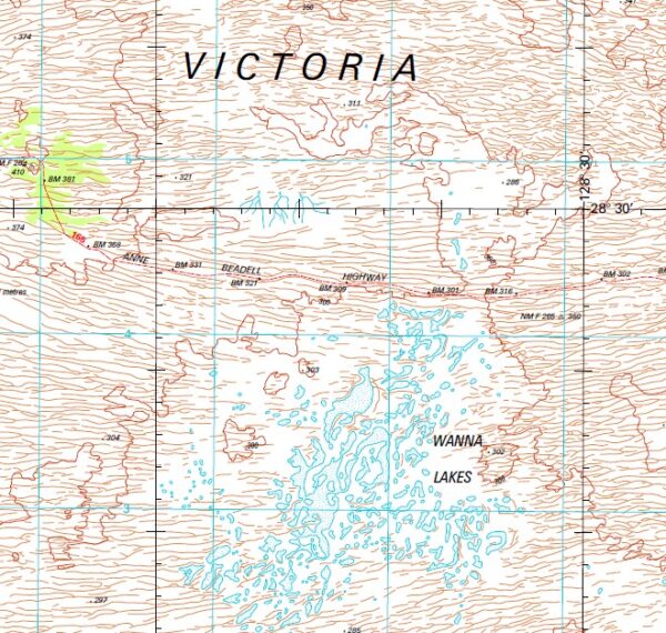 wanna 1-250,000 Topographic Map - Maps, Books & Travel Guides