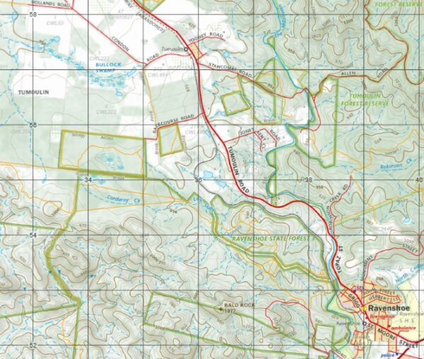 Ravenshoe 1-50,000 Topographic Map QLD - Maps, Books & Travel Guides