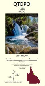 Tully 1-50,000 Topographic Map QLD - Maps, Books & Travel Guides