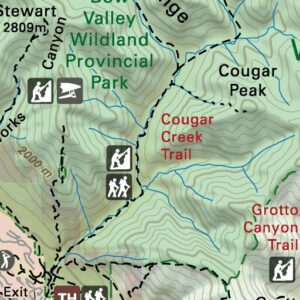 Banff Canmore Topo Backroads Bookmaps - Maps, Books & Travel Guides