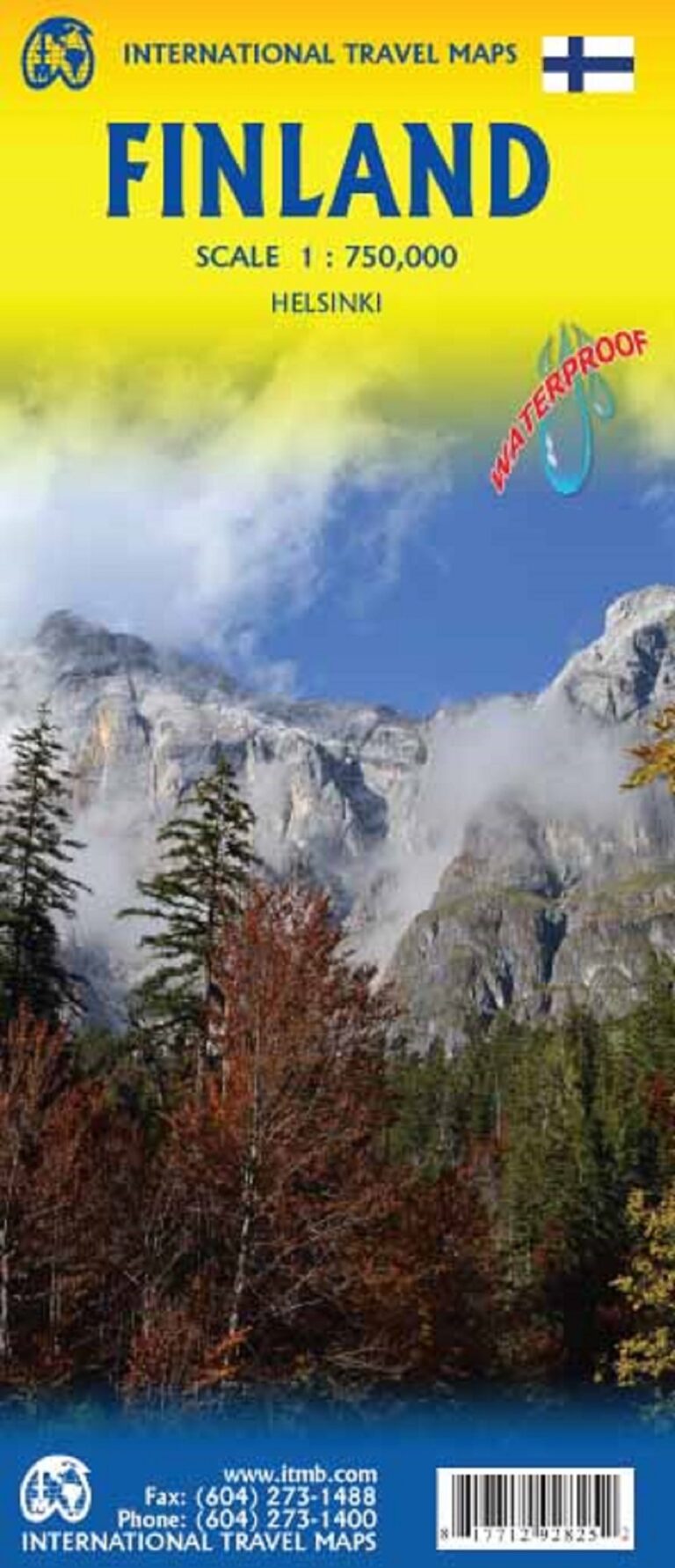 Finland Map ITMB Waterproof - Maps, Books & Travel Guides
