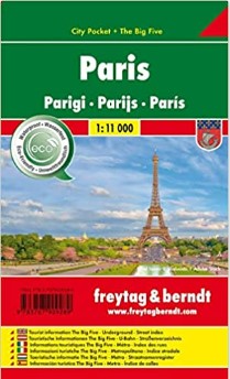 Paris Pocket Map Freytag and Berndt - Maps, Books & Travel Guides