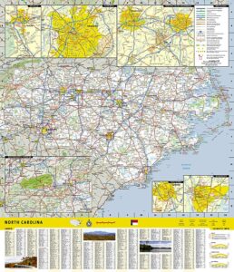 North Carolina Map National Geographic - Maps, Books & Travel Guides