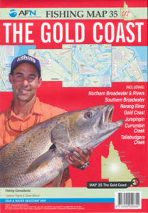 The Gold Coast Fishing Map 35 AFN - Maps, Books & Travel Guides