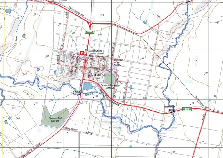 CHATSWORTH SOUTH 1-25,000 Vicmap Map 7422-3-S - Maps, Books & Travel Guides