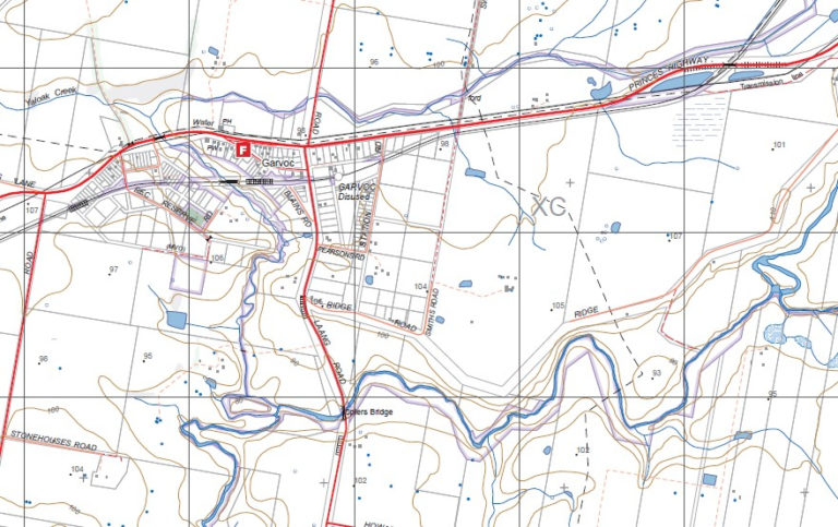 GARVOC NORTH 1-25,000 Vicmap Topo Map 7421-2-N - Maps, Books & Travel ...