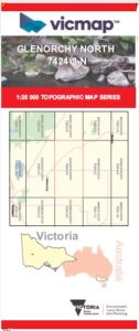 GLENORCHY NORTH 1-25,000 Vicmap Topo Map 7424-3-N - Maps, Books ...