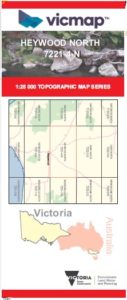 HEYWOOD NORTH 1-25,000 Vicmap Topo Map 7221-4-N - Maps, Books & Travel ...