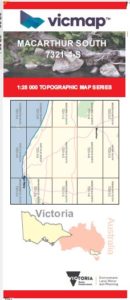 MACARTHUR SOUTH 1-25,000 Vicmap Topo Map 7321-4-S - Maps, Books ...