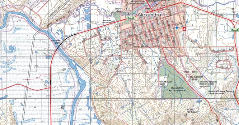 ALEXANDRA SOUTH 1-25,000 Vicmap Topo Map 8023-4-S - Maps, Books ...