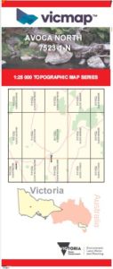 AVOCA NORTH 1-25,000 Vicmap Topo Map 7523-1-N - Maps, Books & Travel Guides