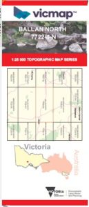 BALLAN NORTH 1-25,000 Vicmap Topo Map 7722-4-N - Maps, Books & Travel ...