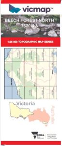 BEECH FOREST NORTH 1-25,000 Vicmap Topo 7620-4-N - Maps, Books & Travel ...