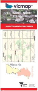 BEECHWORTH NORTH 1-25,000 Vicmap Topo 8225-3-N - Maps, Books & Travel ...