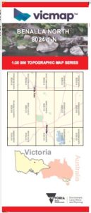 BENALLA NORTH 1-25,000 Vicmap Topo Map 8024-1-N - Maps, Books & Travel ...