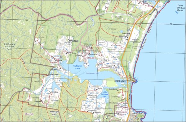 Bermagui 1-25,000 NSW Topographic Map 8925-3-S - Maps, Books & Travel ...