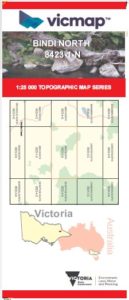 BINDI NORTH 1-25,000 Vicmap Topo Map 8423-1-N - Maps, Books & Travel Guides