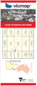 BOORT NORTH 1-25,000 Vicmap Topo Map 7625-4-N - Maps, Books & Travel Guides