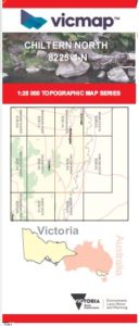 CHILTERN NORTH 1-25,000 Vicmap Topo Map 8225-4-N - Maps, Books & Travel ...