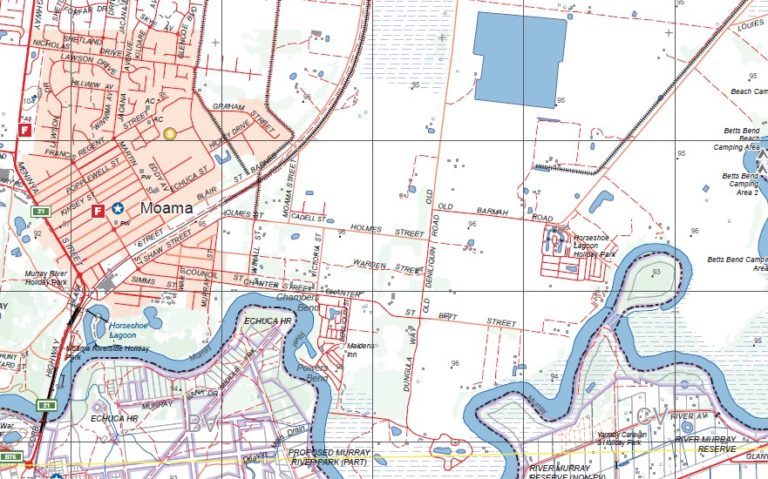 Echuca 1-50,000 Vicmap - Maps, Books & Travel Guides