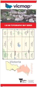HESSE SOUTH 1-25,000 Vicmap Topo Map 7621-1-S - Maps, Books & Travel Guides