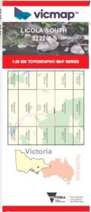 LICOLA SOUTH 1-25,000 Vicmap Topo Map 8222-4-S - Maps, Books & Travel ...