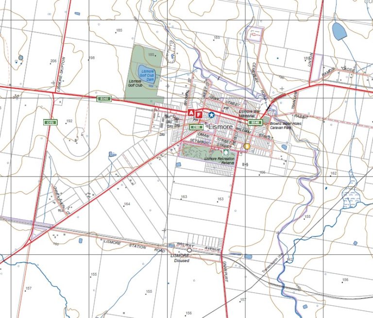 LISMORE SOUTH 1-25,000 Vicmap Topo Map 7522-2-S - Maps, Books & Travel ...