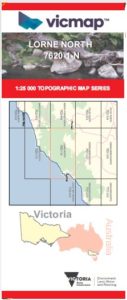 LORNE NORTH 1-25,000 Vicmap Topo Map 7620-1-N - Maps, Books & Travel Guides