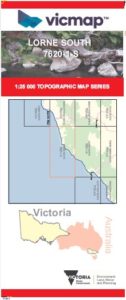 LORNE SOUTH 1-25,000 Vicmap Topo Map 7620-1-S - Maps, Books & Travel Guides