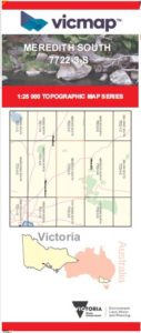 MEREDITH SOUTH 1-25,000 Vicmap Topo Map 7722-3-S - Maps, Books & Travel ...