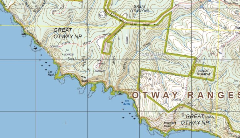 MOONLIGHT NORTH 1-25,000 Vicmap Topo Map 7520-3-N - Maps, Books ...