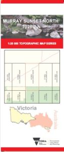 MURRAY SUNSET NORTH 1-25,000 Vicmap Topo 7028-2-N - Maps, Books ...