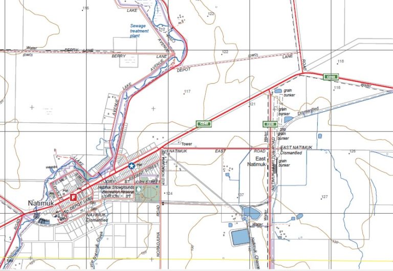 NATIMUK SOUTH 1-25,000 Vicmap Topo Map 7224-1-S - Maps, Books & Travel ...