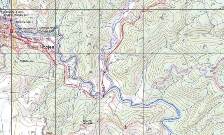 NOOJEE SOUTH 1-25,000 Vicmap Topo Map 8122-3-S - Maps, Books & Travel ...