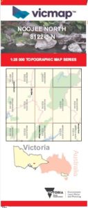 NOOJEE NORTH 1-25,000 Vicmap Topo Map 8122-3-N - Maps, Books & Travel Guides