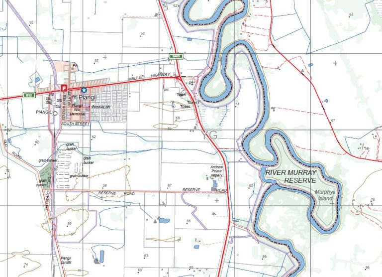 NYAH NORTH 1-25,000 Vicmap Topo Map 7527-1-N - Maps, Books & Travel Guides