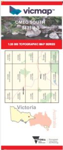 OMEO SOUTH 1-25,000 Vicmap Topo Map 8423-4-S - Maps, Books & Travel Guides