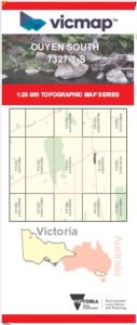 OUYEN SOUTH 1-25,000 Vicmap Topo Map 7327-1-S - Maps, Books & Travel Guides