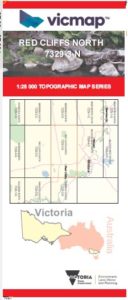 RED CLIFFS NORTH 1-25,000 Vicmap Topo Map 7329-3-N - Maps, Books ...