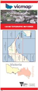 ROSEBUD NORTH 1-25,000 Vicmap Topographic Map 7821-2-N - Maps, Books & Travel Guides