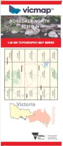 ROSEDALE NORTH 1-25,000 Vicmap Topo Map 8221-1-N - Maps, Books & Travel ...