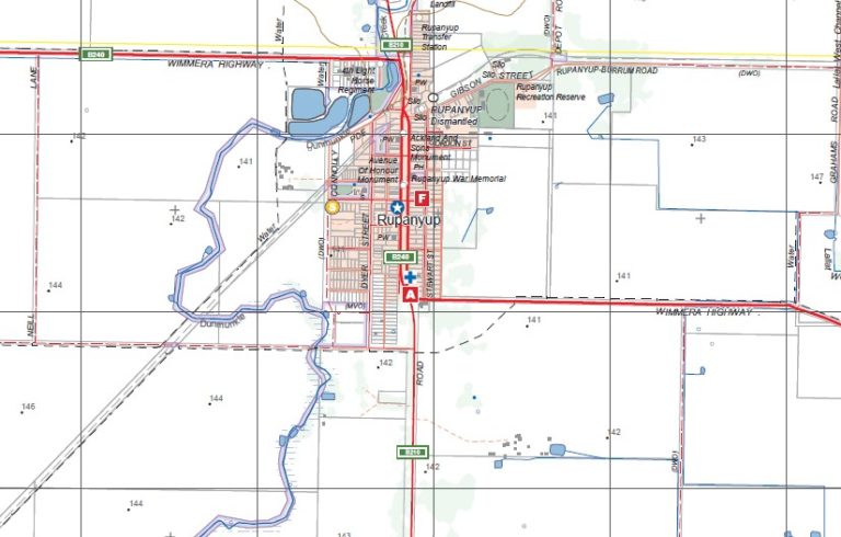 RUPANYUP SOUTH 1-25,000 Vicmap Topo Map 7424-4-S - Maps, Books & Travel ...