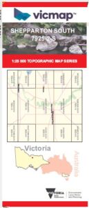 SHEPPARTON SOUTH 1-25,000 Vicmap Topo Map 7925-2-S - Maps, Books ...