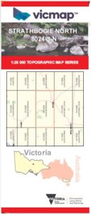STRATHBOGIE NORTH 1-25,000 Vicmap Topo 8024-3-N - Maps, Books & Travel ...
