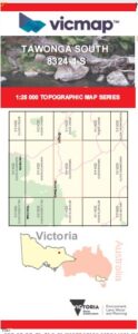 TAWONGA SOUTH 1-25,000 Vicmap Topo Map 8324-4-S - Maps, Books & Travel ...